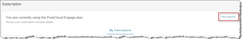 View your billing and usage summary - PureCloud Resource Center
