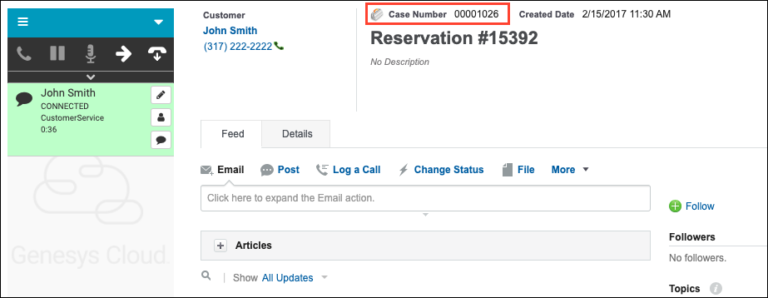 Screen pop in Genesys Cloud for Salesforce - Genesys Cloud Resource Center