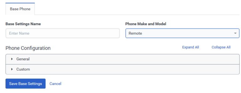 Create base settings for a remote phone - Genesys Cloud Resource Center