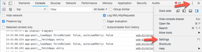 Gather Chrome console logs - Genesys Cloud Resource Center