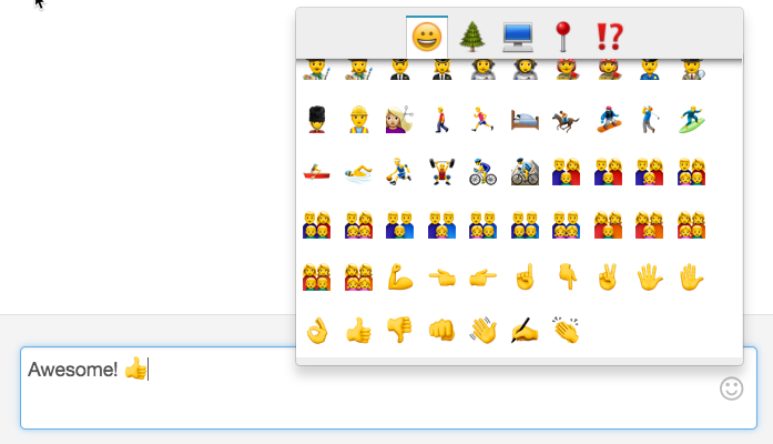 Send an emoji in a message interaction - PureCloud Resource Center Send an emoji in a message interaction - PureCloud Resource Center