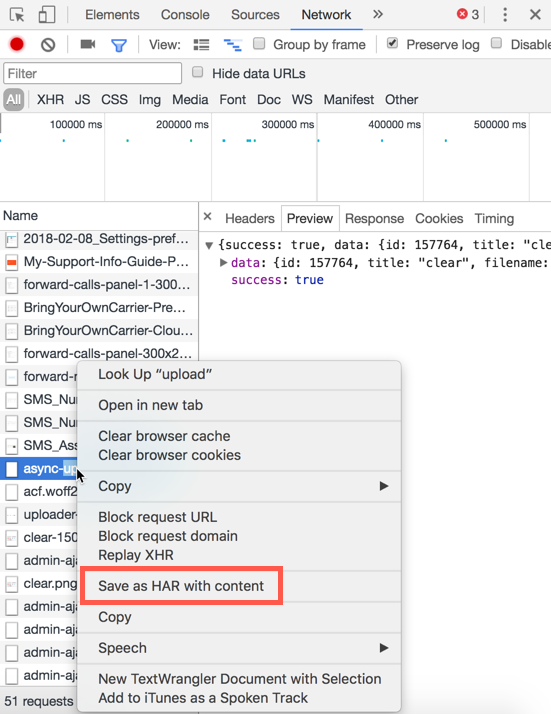 Gather console network logs - PureCloud Resource Center Gather console network logs - PureCloud Resource Center