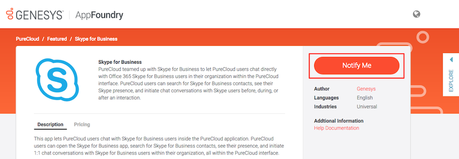 Get notified about future apps - PureCloud Resource Center