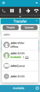 Blind transfer an interaction - Genesys Cloud Resource Center
