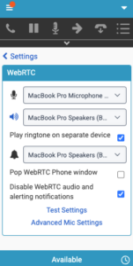 Change your WebRTC phone settings - Genesys Cloud Resource Center