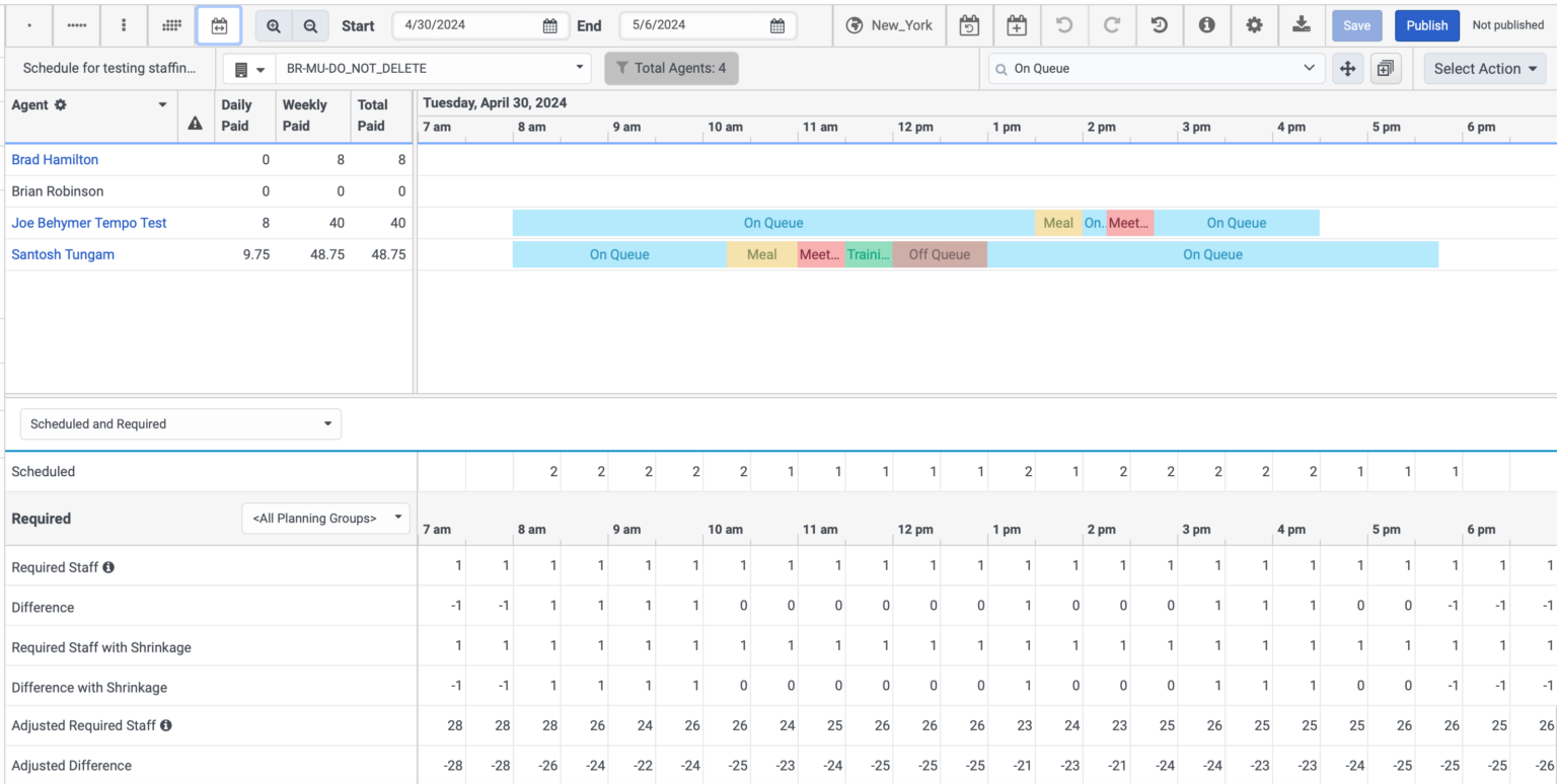 Add a blank schedule - Genesys Cloud Resource Center