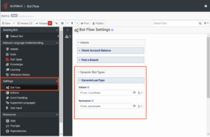Use custom dynamic list slot types in a bot flow - Genesys Cloud ...