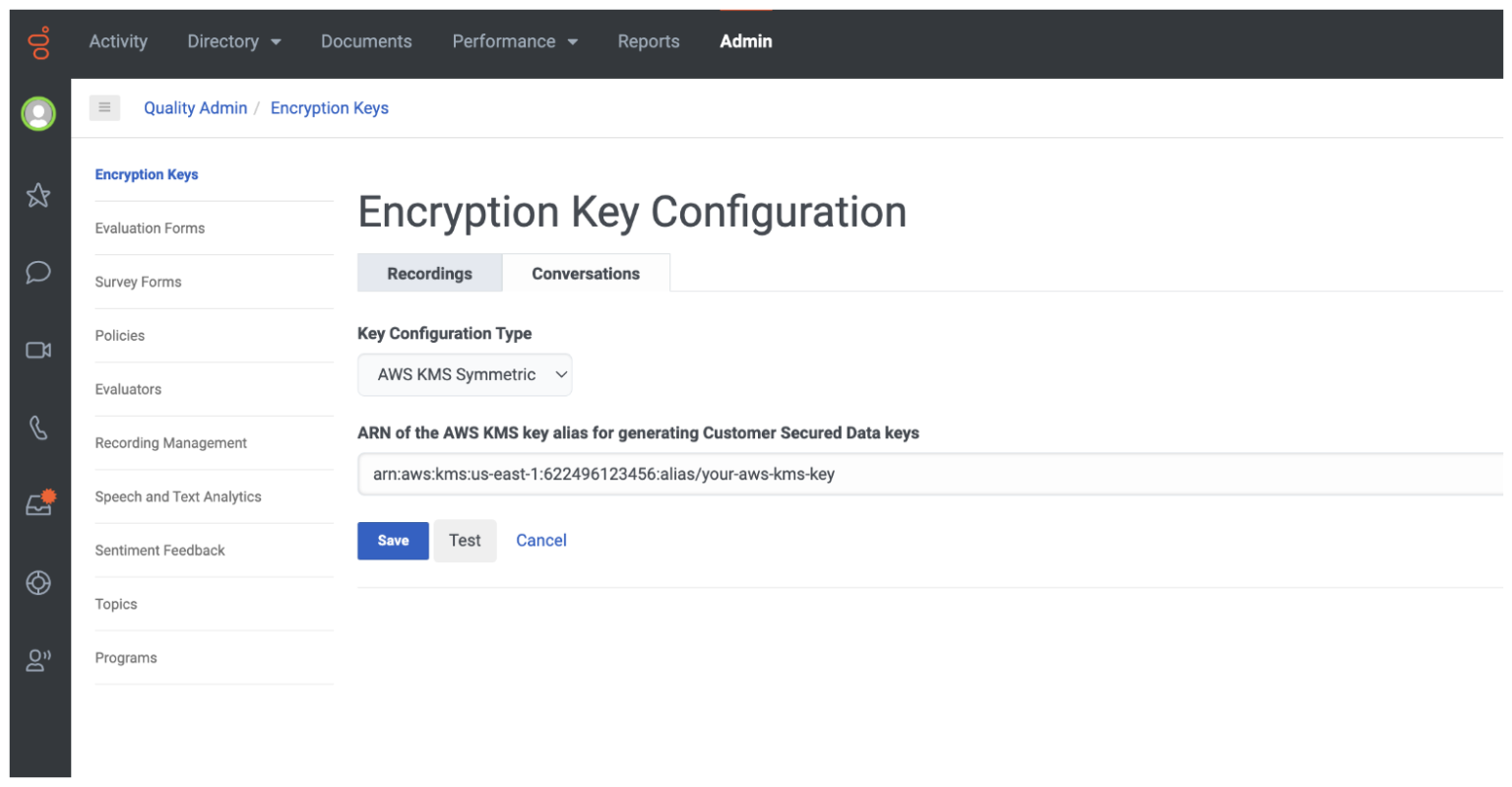 Use an AWS KMS symmetric key for conversations - Genesys Cloud Resource ... Use an AWS KMS symmetric key for conversations - Genesys Cloud Resource ...
