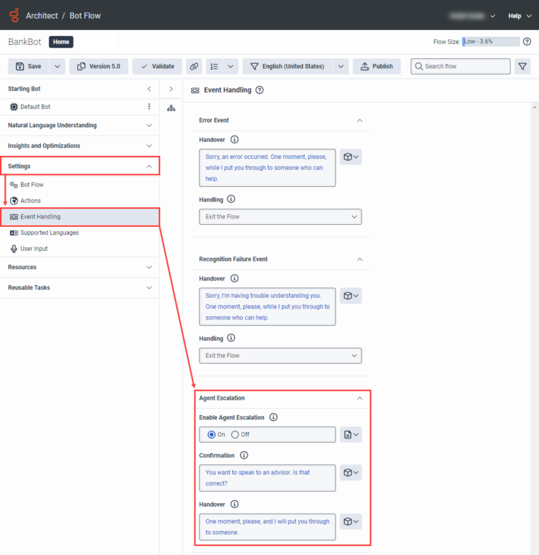 Agent escalation in voice and digital bot flows - Genesys Cloud ...
