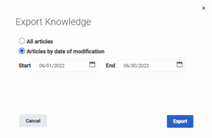 Import or export articles in a knowledge base v2 - Genesys Cloud ...