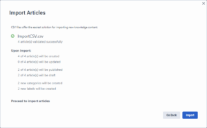 Import or export articles in a knowledge base v2 - Genesys Cloud Resource Center