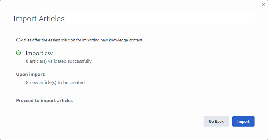 Import or export articles in a knowledge base v2 - Genesys Cloud ...