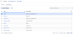 Manage phones and base settings - Genesys Cloud Resource Center