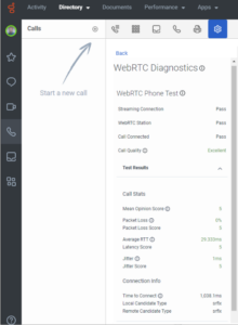 Run the built-in Genesys Cloud WebRTC Diagnostics app - Genesys Cloud ...