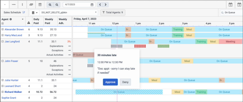 Manage adherence explanations requests - Genesys Cloud Resource Center