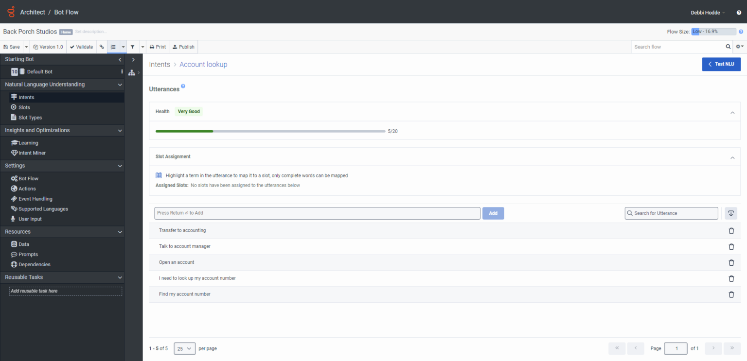 Intent health considerations and examples - Genesys Cloud Resource Center