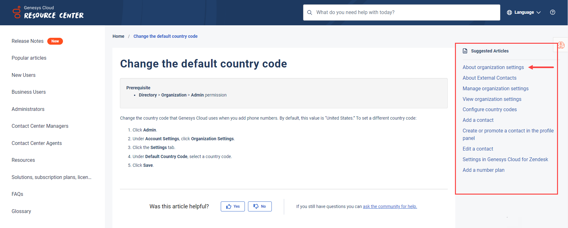 Search the Resource Center - Genesys Cloud Resource Center