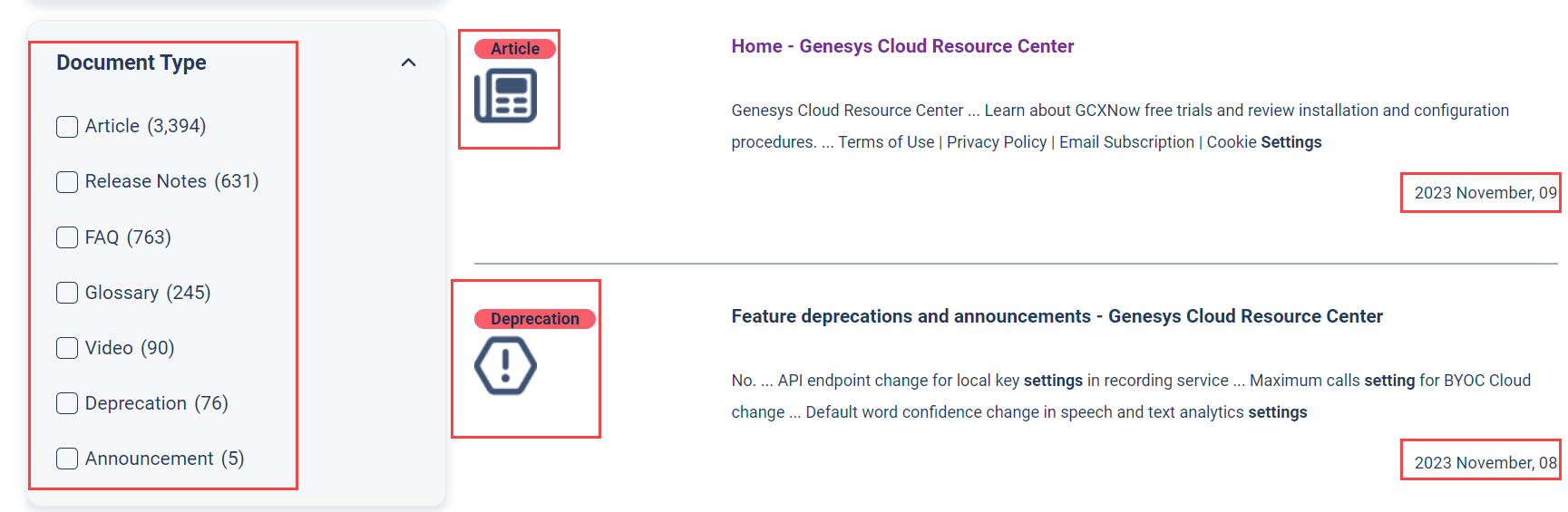 Search the Resource Center - Genesys Cloud Resource Center