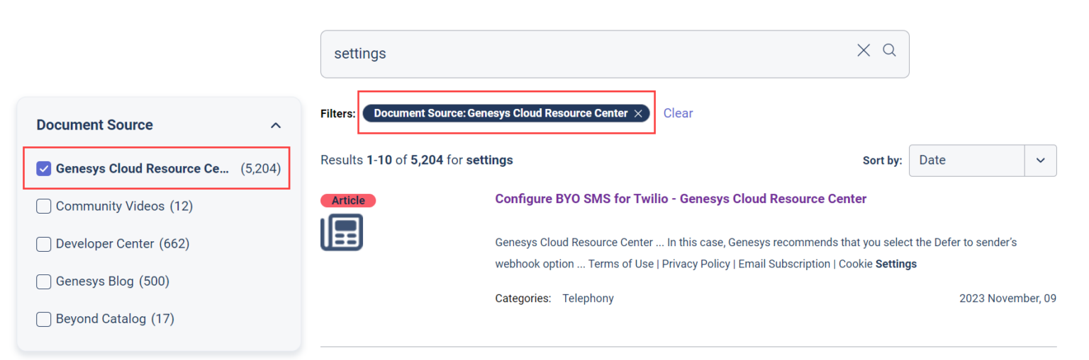 Search the Resource Center - Genesys Cloud Resource Center