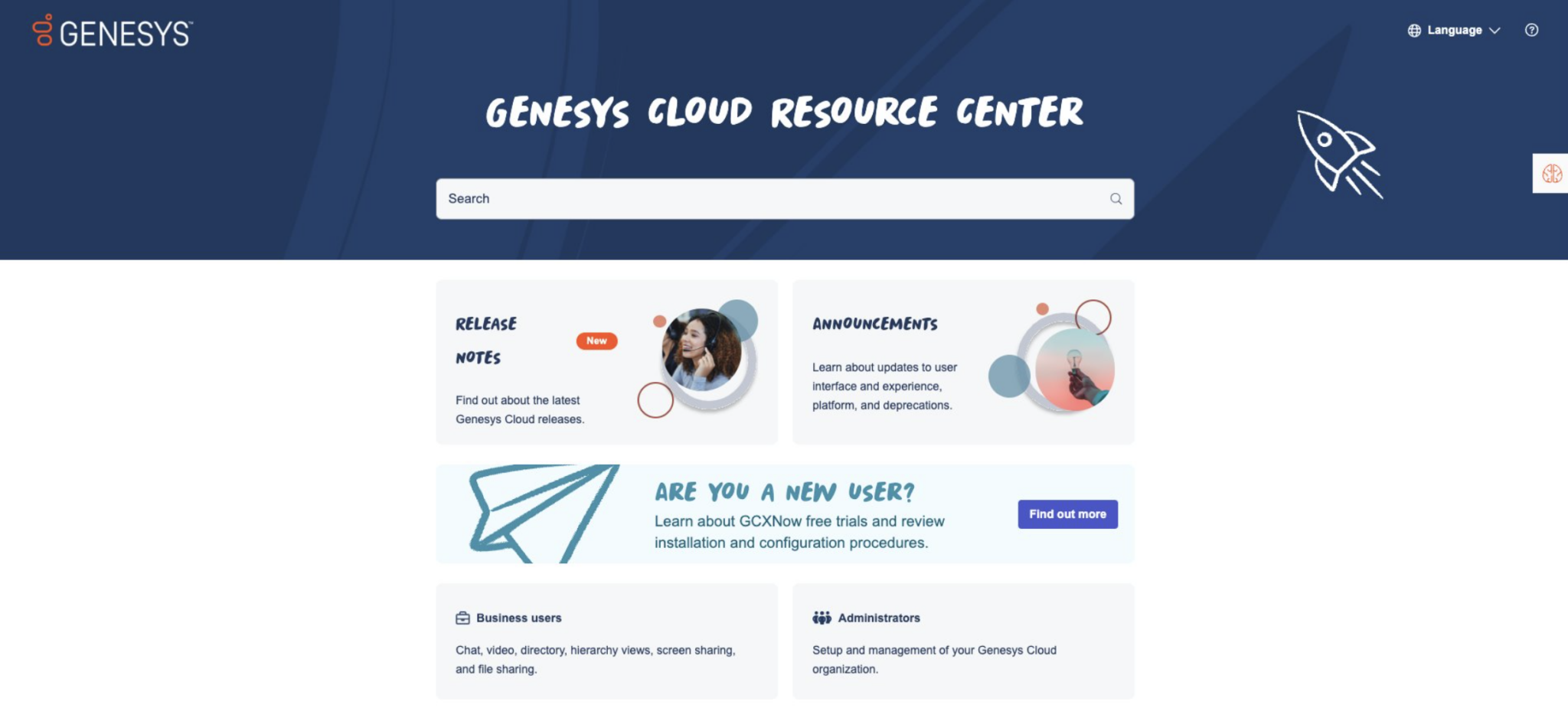 Genesys Cloud Resource Center moves to a new URL with navigation and ...