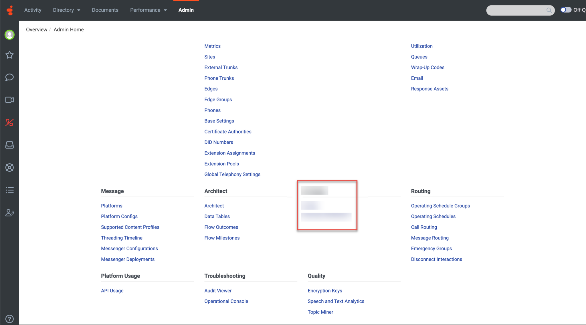 New Genesys Cloud Administrator menu category - Genesys Cloud Resource ...
