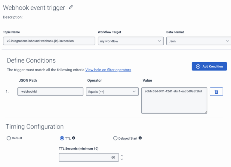 Create triggers to filter events by webhook - Genesys Cloud Resource Center